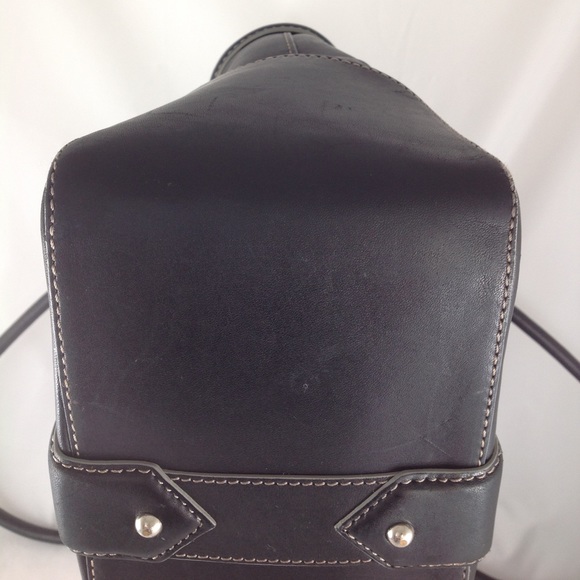 Cole Haan | Bags | Cole Haan Trinity F5 Black Leather Tote Handbag ...